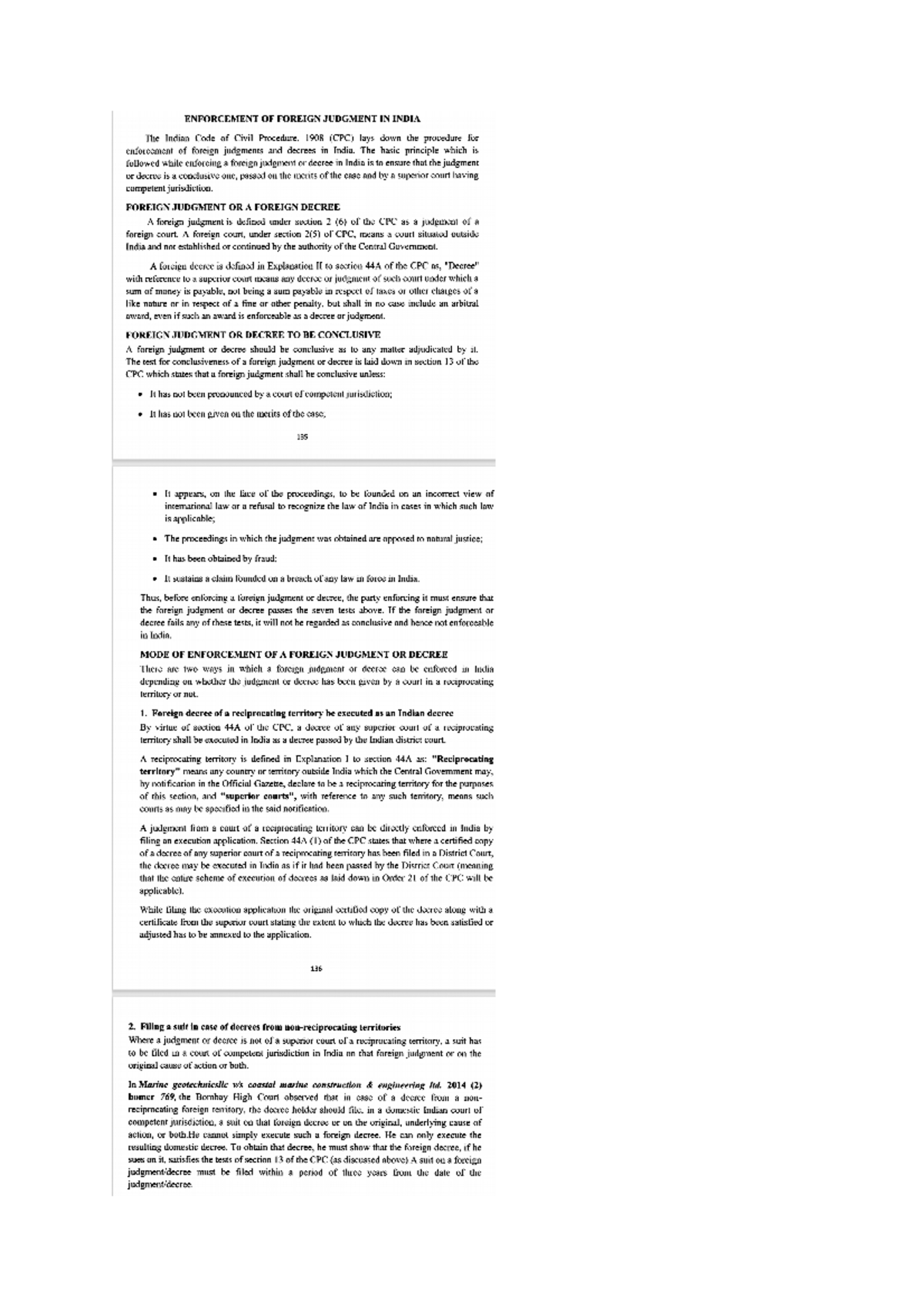 Topic 6 - bnhj - Marriages Indian courts recognise foreign marriages ...