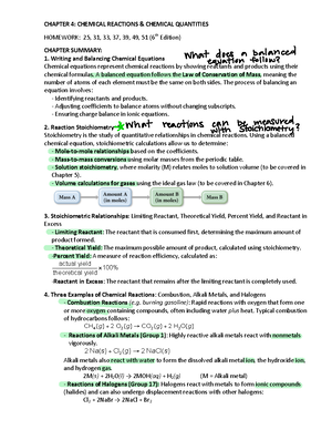 Chemistry 101: Chapter 6 - Gases and the Ideal Gas Law Overview - CHAPTER 6 : GASES HOMEWORK: 25 ...