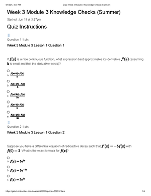 6669 M3 Notes - Midterm Notes Module 3 Review of Mathematical Concept ...