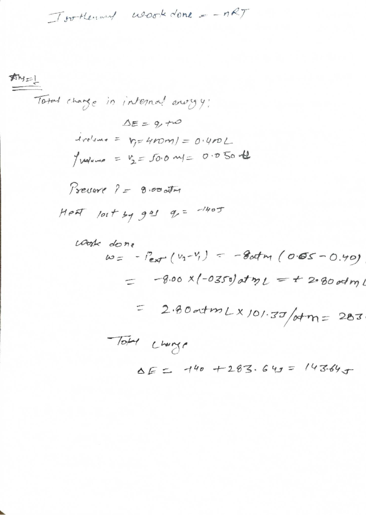Numerical Thermodynamics Lecture Notes (Course Code: IAT 2025) - Studocu