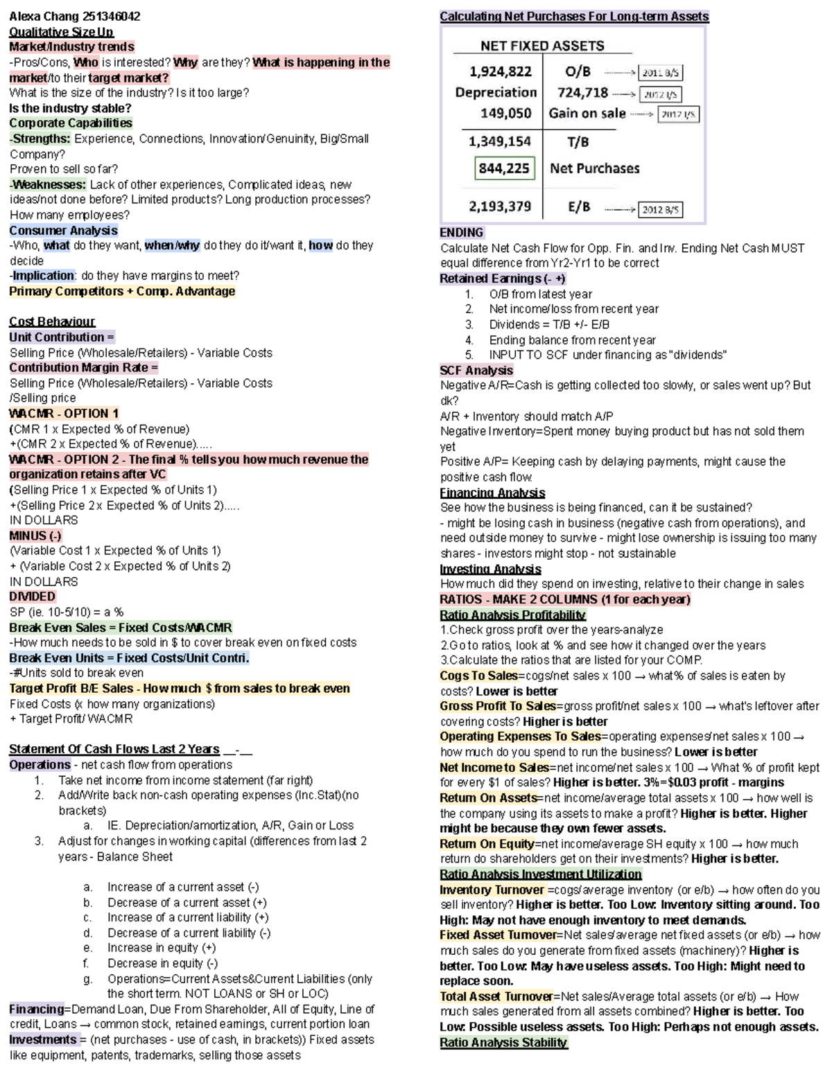 Qualitative Size Up Trends Analysis - Course Code 2257 Cheat Sheet ...