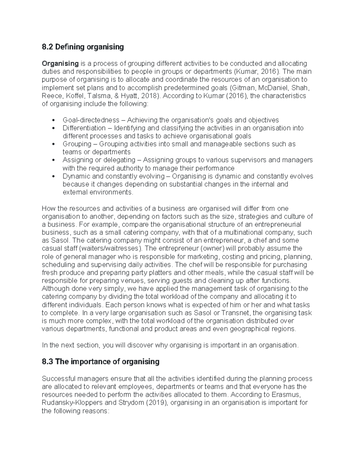 Organisational Structure and Job Design Principles - MNB1601 Notes ...