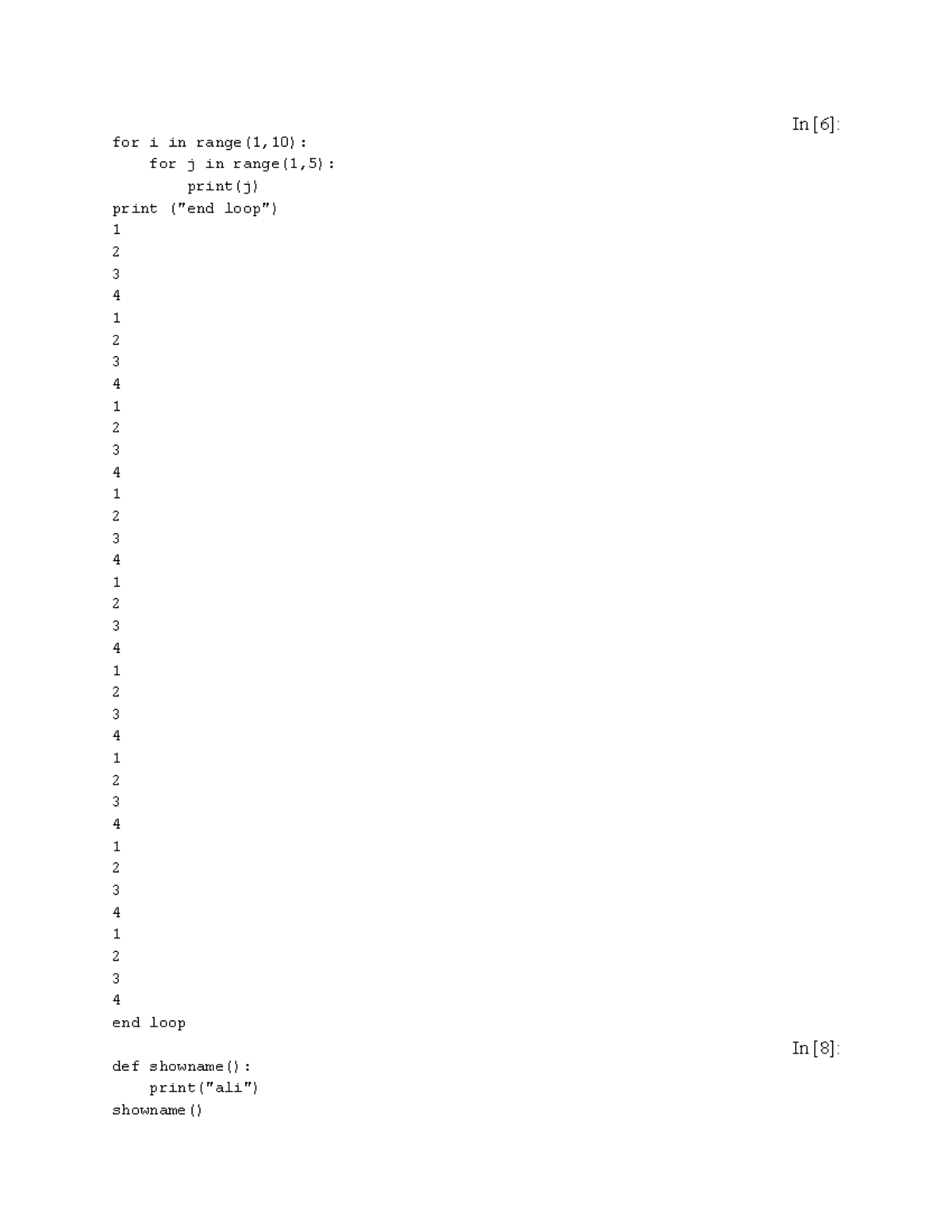 ICP Python Code Examples - Lesson on Functions and Loops - Studocu