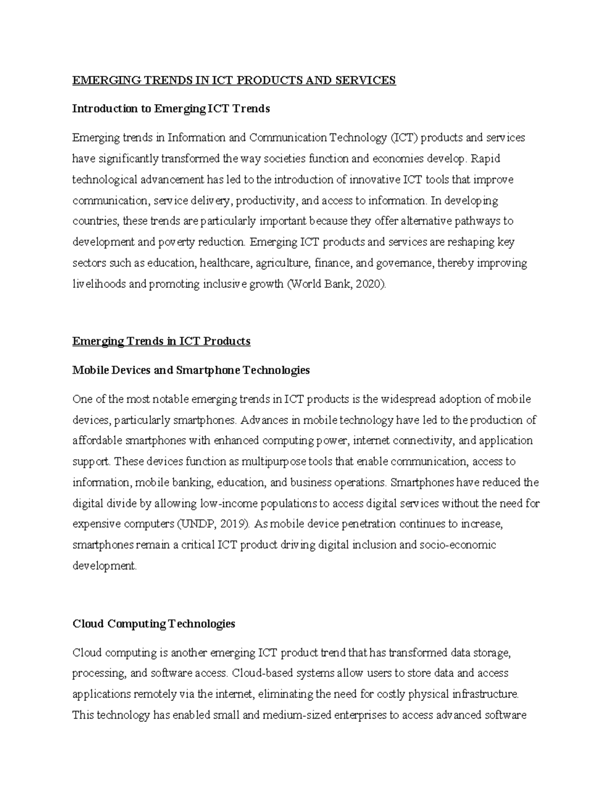 Emerging Trends in ICT Products and Services: A Comprehensive Overview ...