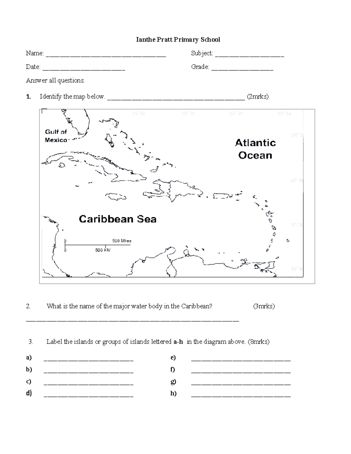 Social Studies Quiz 2026: Caribbean Geography Questions - Studocu