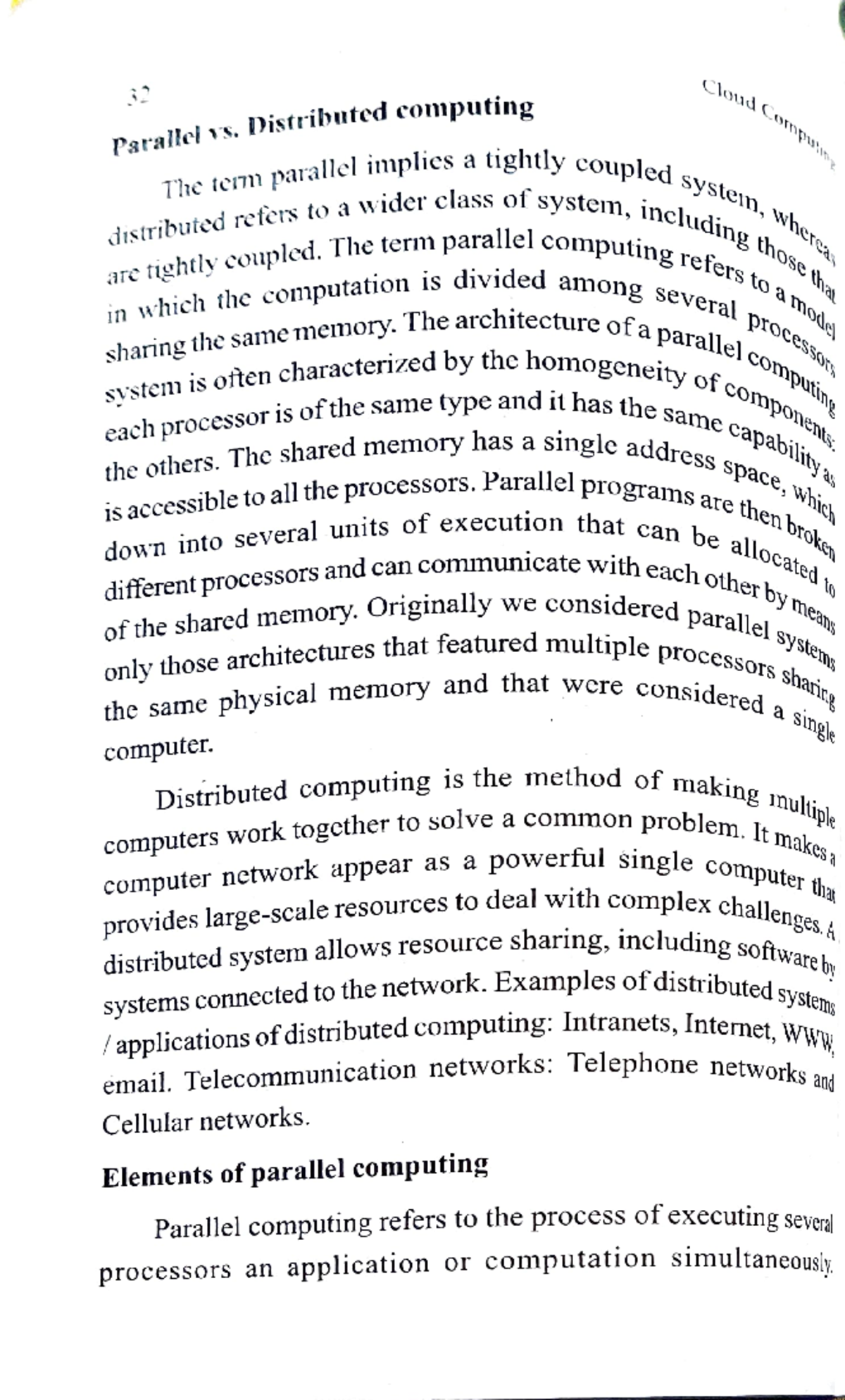 Book 03 Feb 2025 - Note - Parallel s. Distributed computing distributed ...