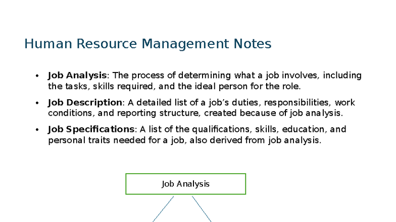 HRM Unit 2 Notes - human resource management - Human Resource ...