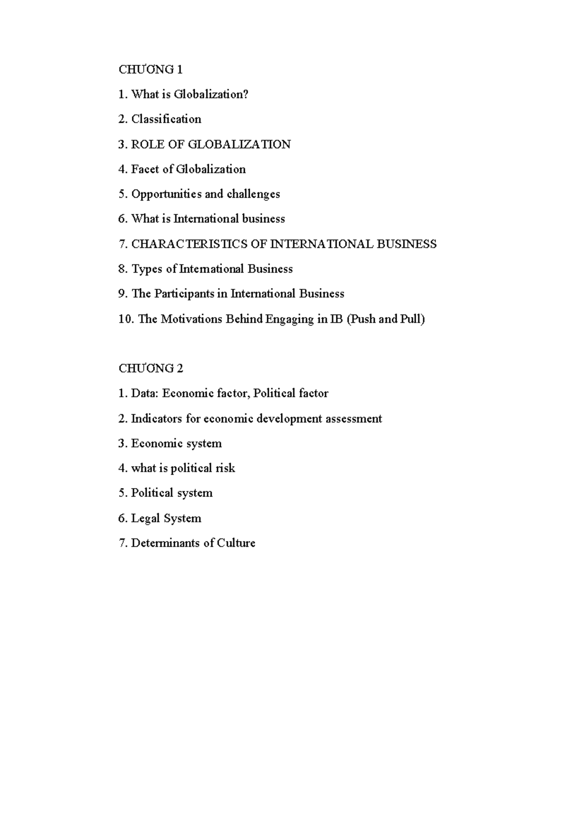 Kdqt - layout chapter1,2 - CHƯƠNG 1 What is Globalization ...