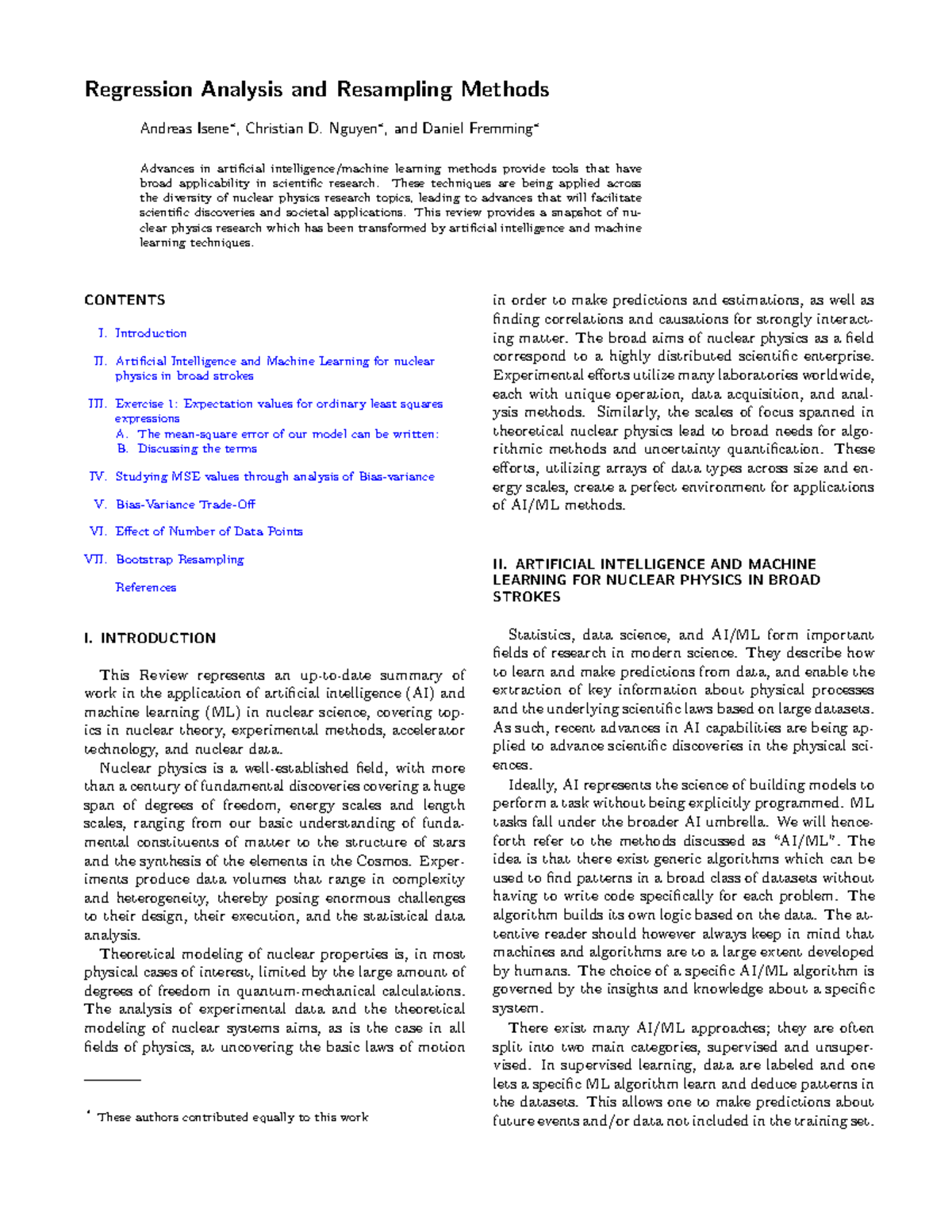 Main - Project details - Regression Analysis and Resampling Methods ...