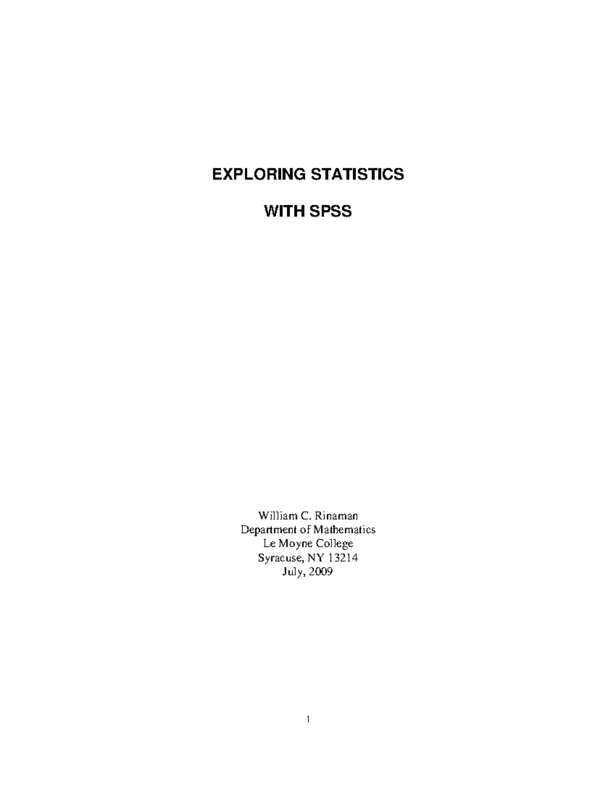 SPSS Lab Manual: Exploring Statistics and Data Analysis Techniques - Studocu