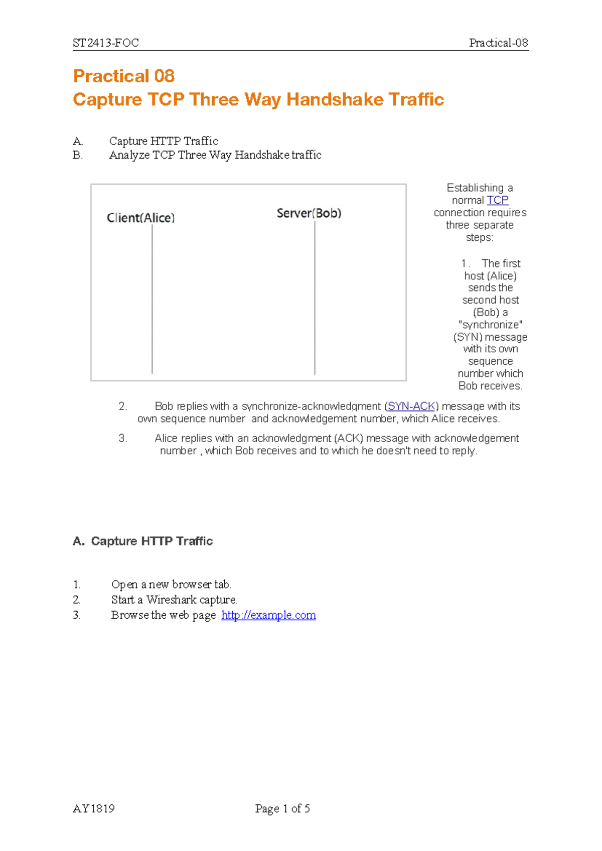 Practical TCPThree Way Handshake-NETF - Practical 08 Capture TCP Three ...