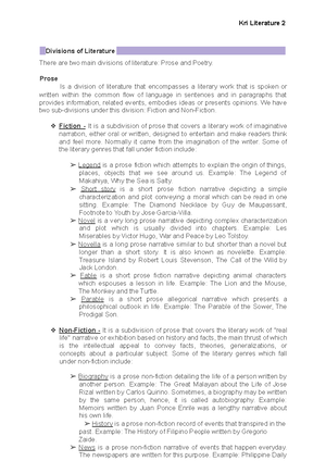 Seven Literary Standards - THE THE SEVEN LITERARY STANDARDS 1 ...