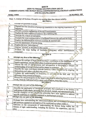 ITCS 2023-24 AKTU Question Paper - BTECH (SEM VI) THEORY EXAMINATION ...