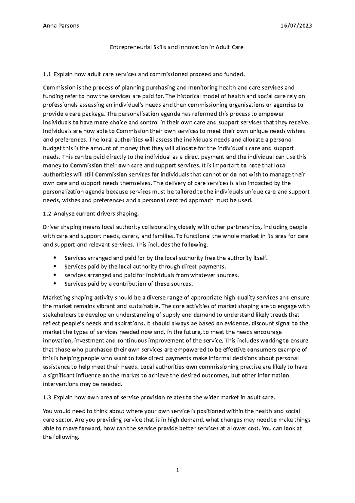 Unit 7: Safe Practice Principles in Health & Social Care (HSC) - Studocu