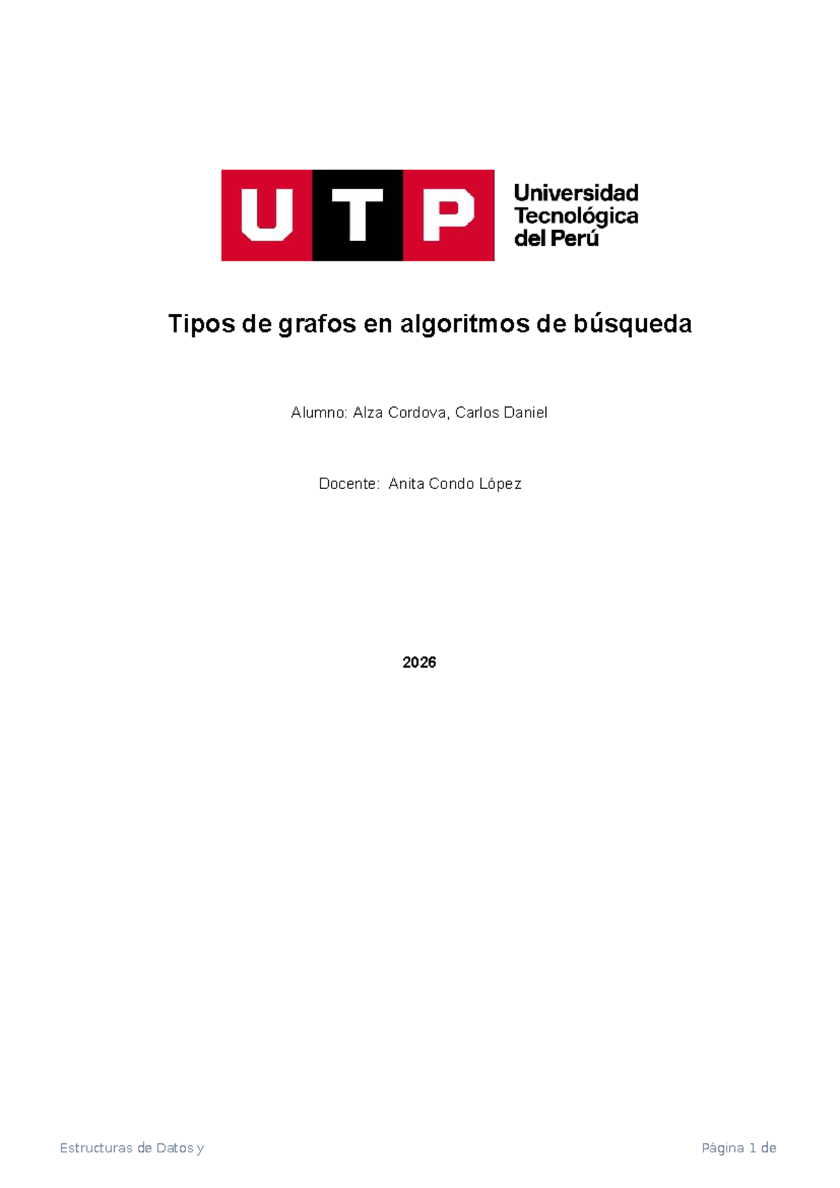 Tipos de Grafos en Algoritmos de Búsqueda - EDA 2026 - Studocu