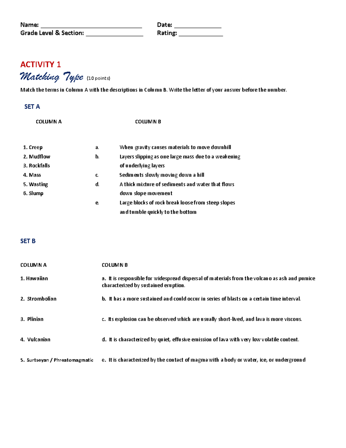 Module 3 GEN 1ST SEM - Activity and Assessment Answers - Studocu