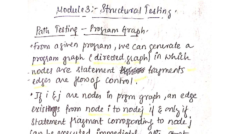 ST Module 3 Notes - Path Testing & Data Flow Testing Techniques - Studocu