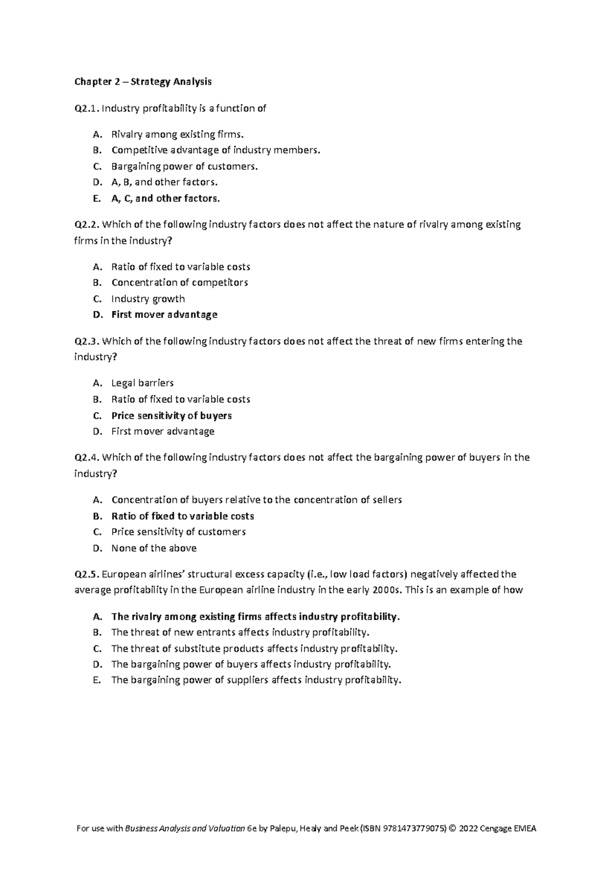 Busi Ana 6e Chapter-2-test-bank-questions - For use with Business ...