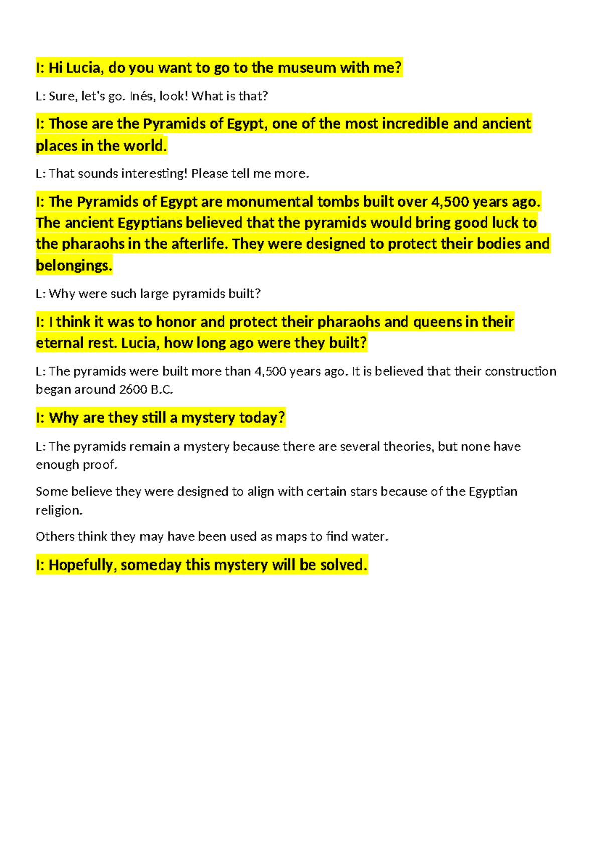 History Lecture: Exploring the Pyramids of Egypt - Studocu