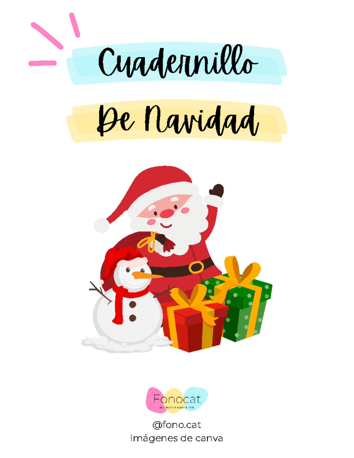 Cuadernillo de Navidad - Cuadernillo @fono Imágenes de canva De Navidad ...