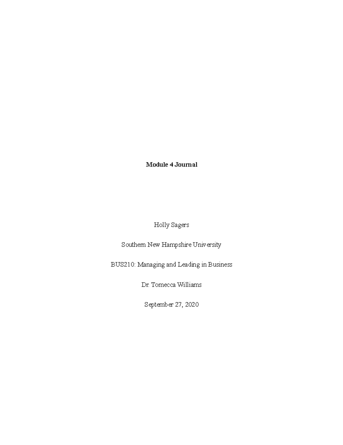 BUS 210 - Module 4 Reflection on Organizational Culture - Studocu