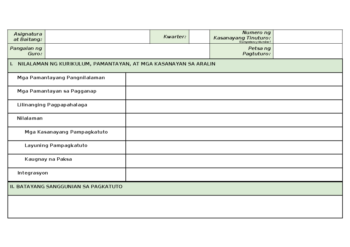 Sample-DLP - Lesson Plan for Teaching Competencies and Strategies - Studocu