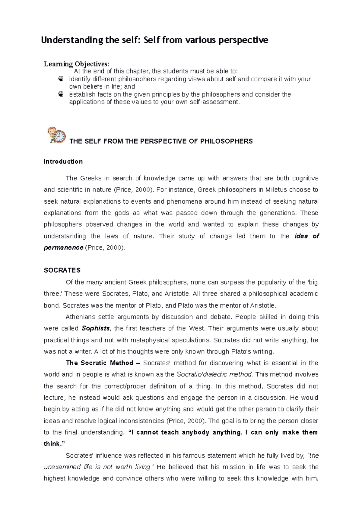 SELF FROM Various Perspective - Understanding THE SELF - Understanding ...