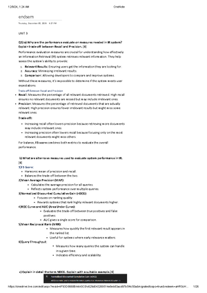 BE IT (2019) - 414442 - SPPU - Studocu