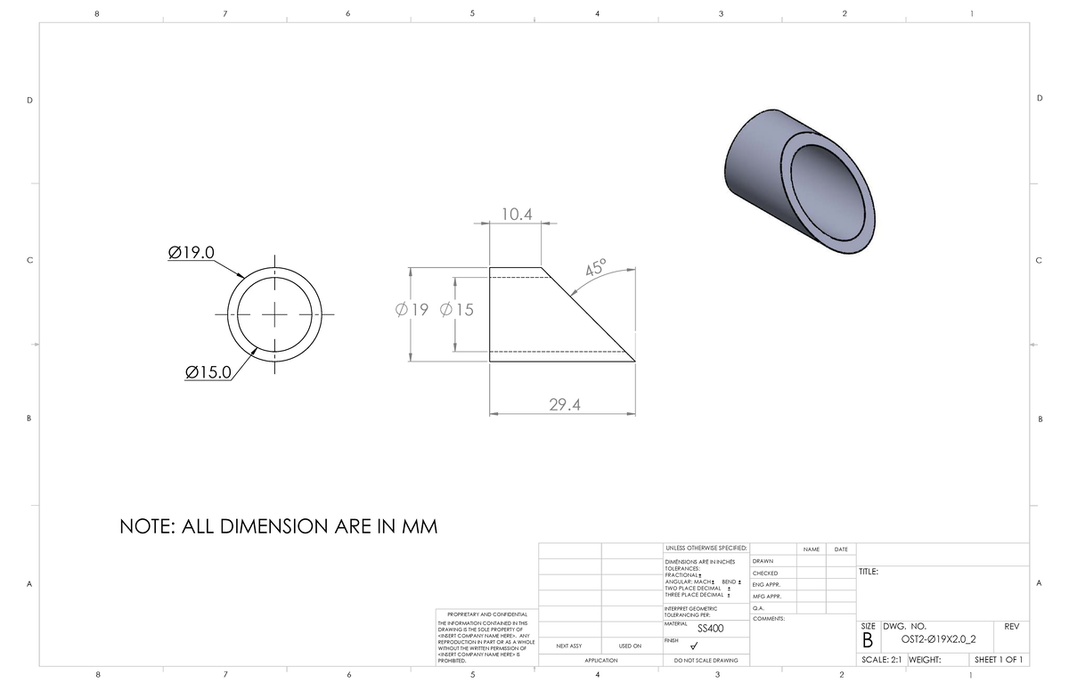2 Shost 2019 2021 - Engineering Drawing Specifications - Studocu