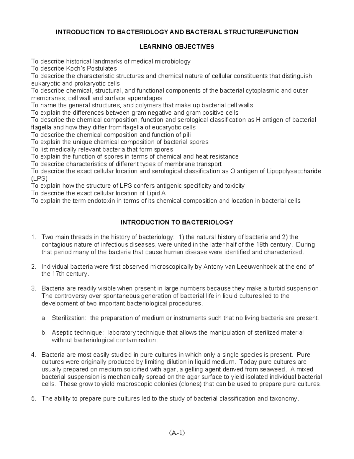 Introduction-TO- Bacteriology 23 - INTRODUCTION TO BACTERIOLOGY AND ...