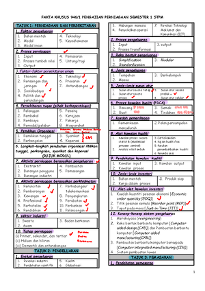 Nota ringkas sem 1 sejarah stpm - Studocu