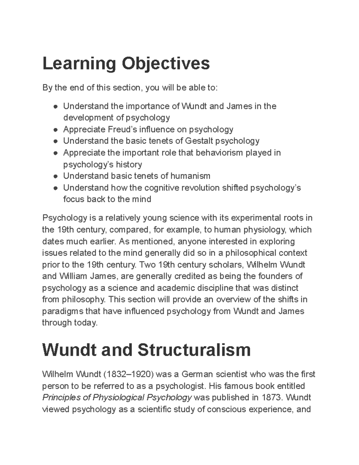 PSY 100 Lecture Notes: Key Figures & Theories in Psychology - Studocu