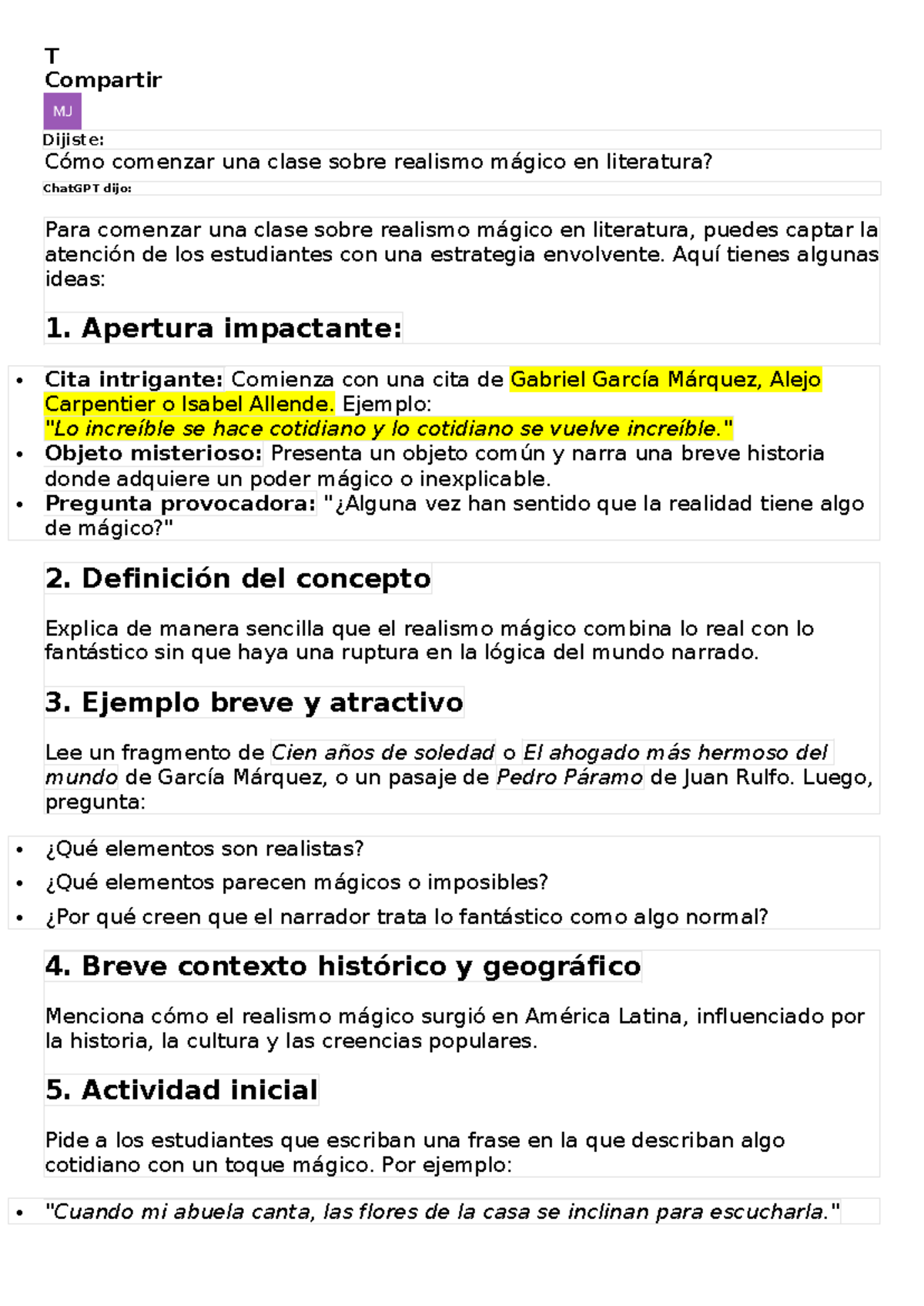 Realismo Mágico: Introducción y Contexto Histórico en Literatura - Studocu