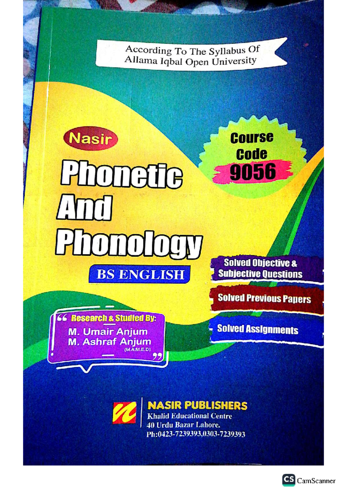 Key Book for Phonetics and Phonology (9056) - Final Exam Study Guide ...