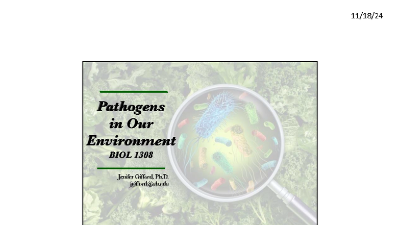 Pathogens Review: Bacteria, Fungi, and Viruses - BIOL 1308 - Studocu