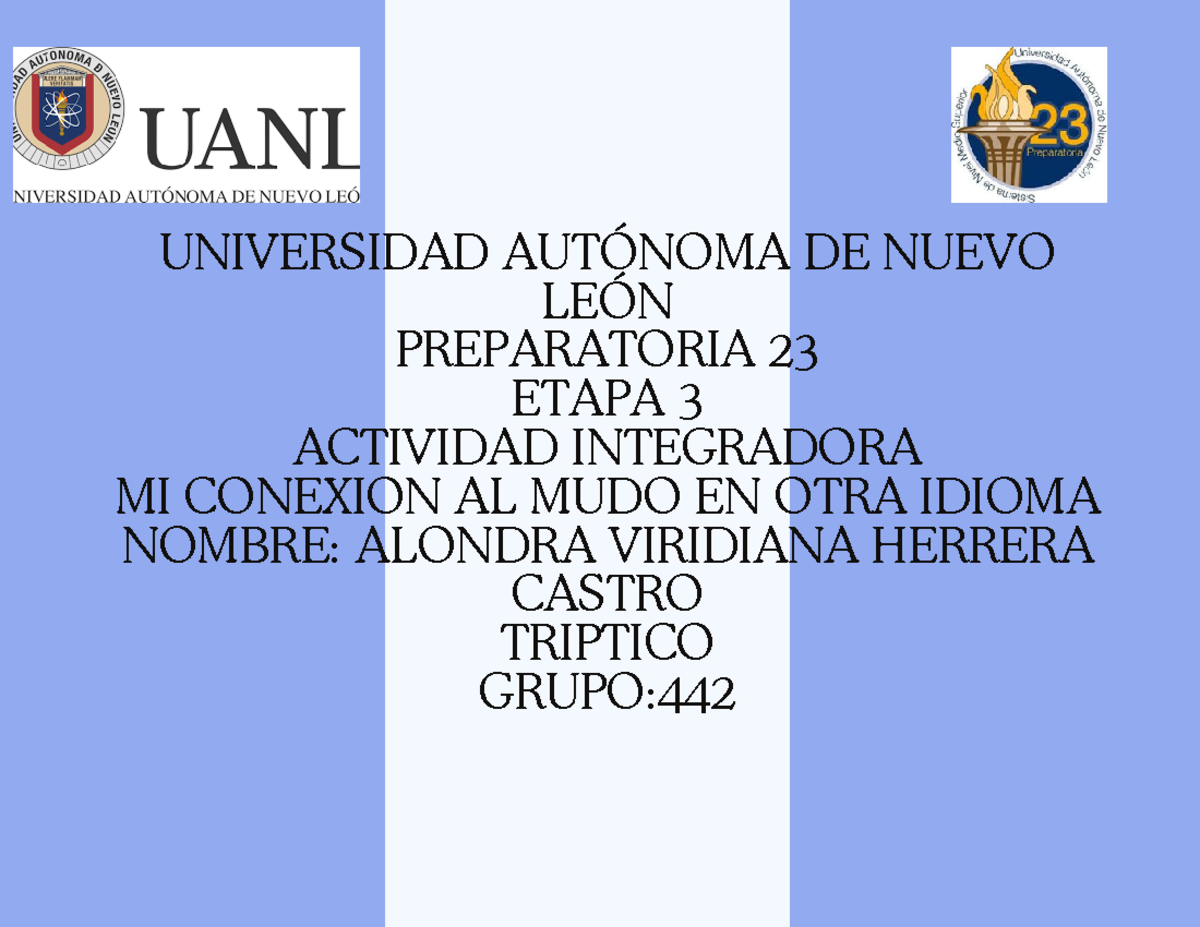 AVHC Mcmlii Integrative Activity: My Connection to the World - Studocu