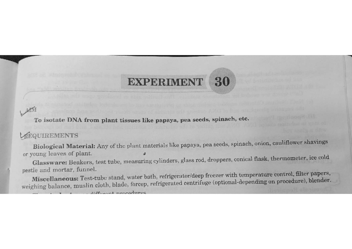 Biology Lab Experiments 1-5: DNA Isolation & Plant Density Study - Studocu