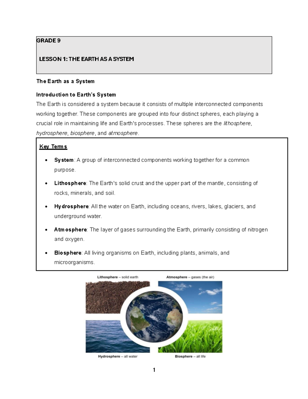 Grade 9 Term 4 Planet Earth & Beyond Study Notes - 2024 Edition - Studocu