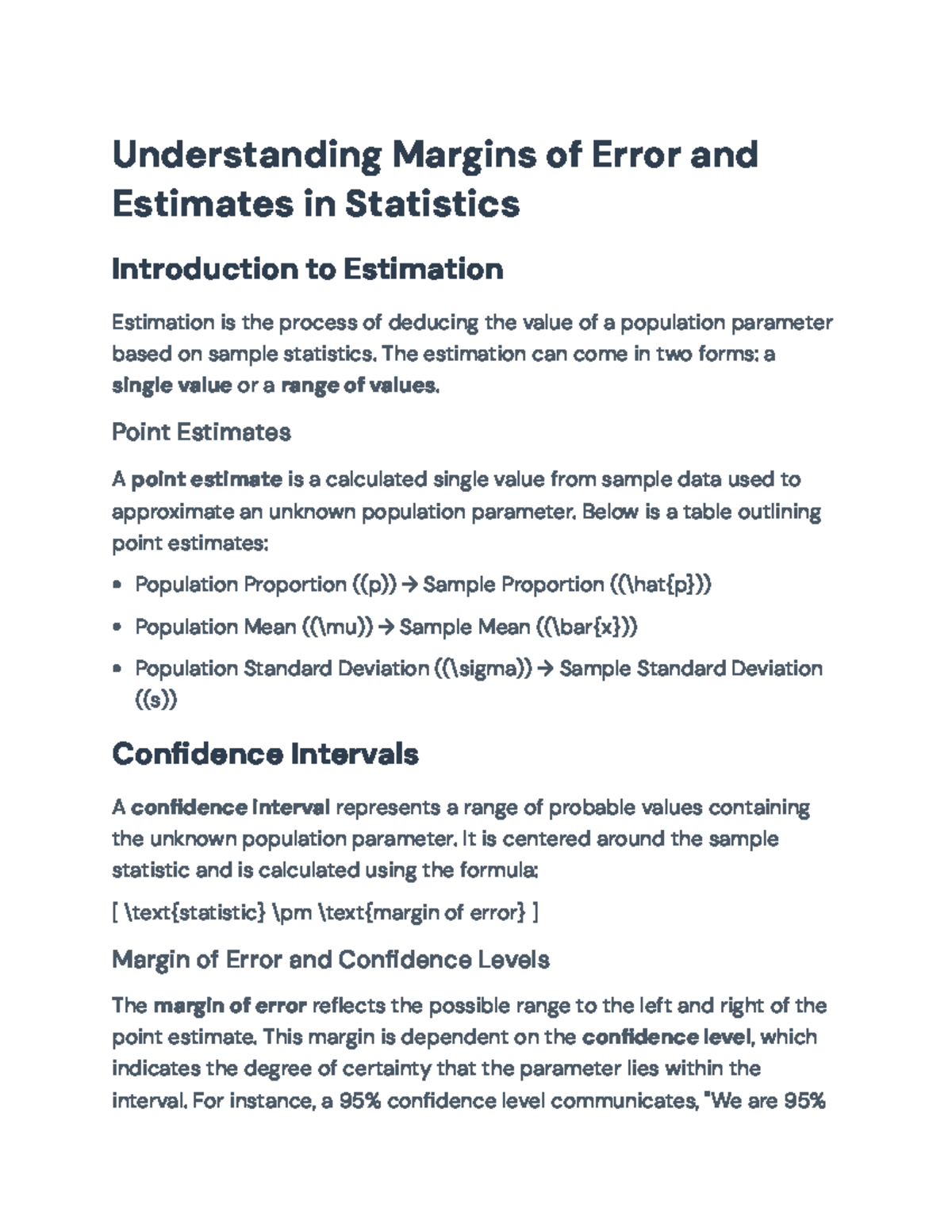 Statistics 101: Understanding Margin of Error & Confidence Intervals ...