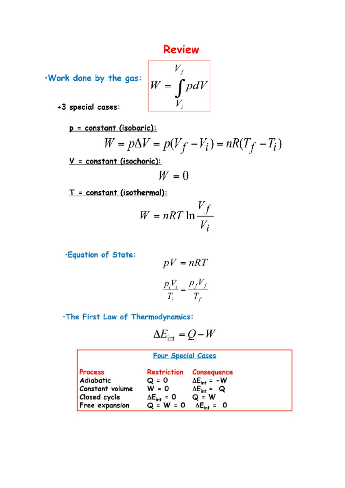 Review Final Exam PHYS 2: Work, Energy, and Thermodynamics - Studocu
