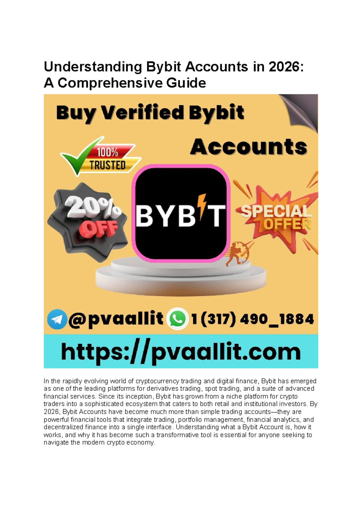 Understanding Bybit Accounts in 2026: A Complete Overview - Studocu