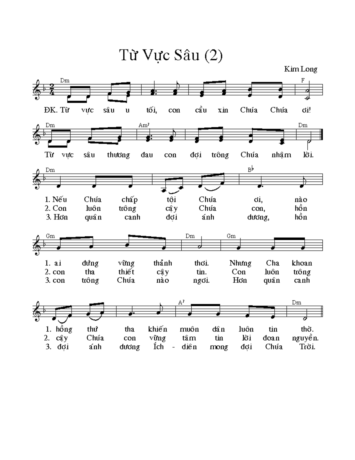 Töø Vöïc Saâu (2) - Kim Long B24: Tài Liệu Học Tập - Studocu