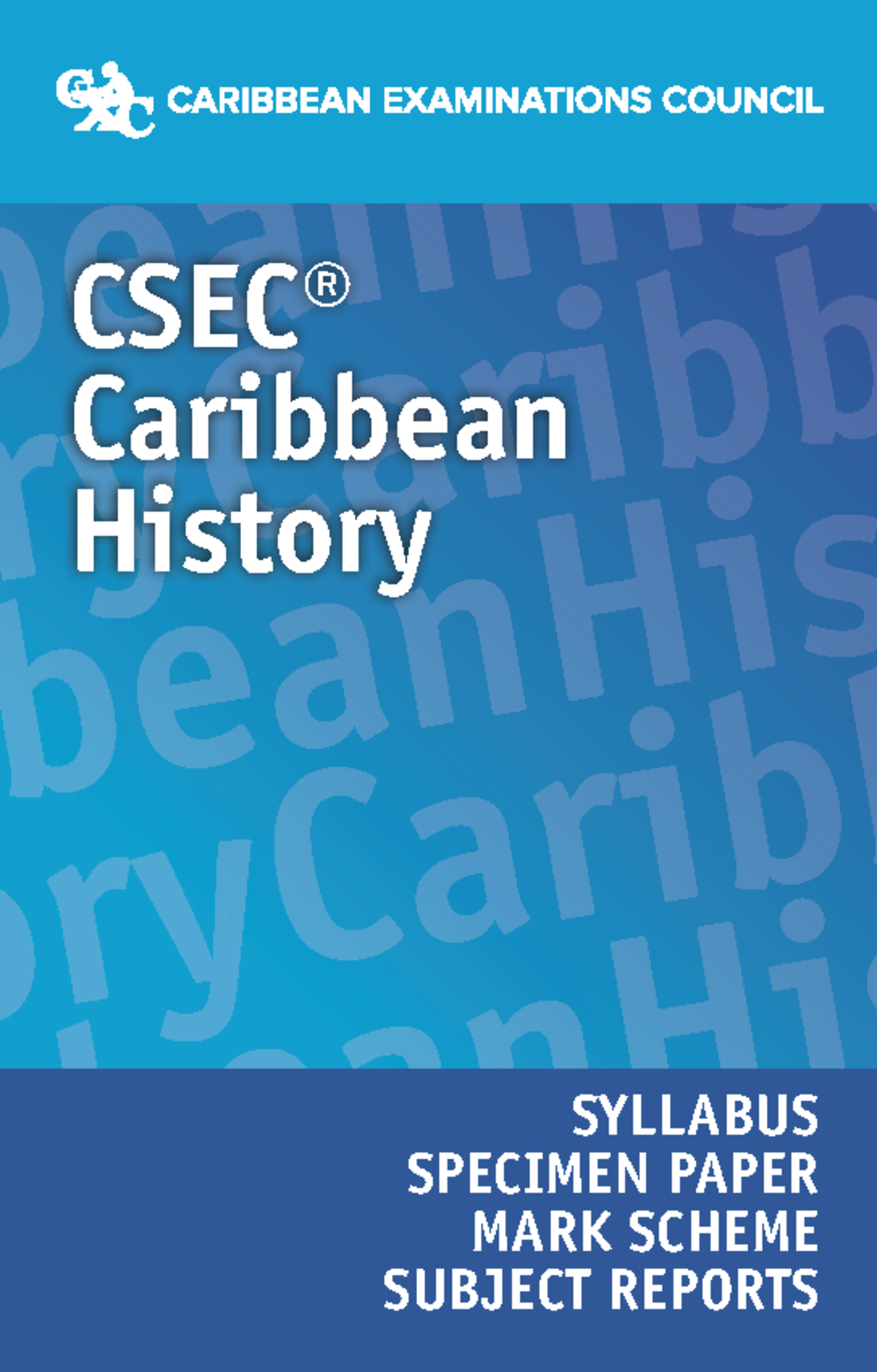 CSEC Caribbean History Syllabus Specimen Paper Mark Scheme 2022 - Studocu