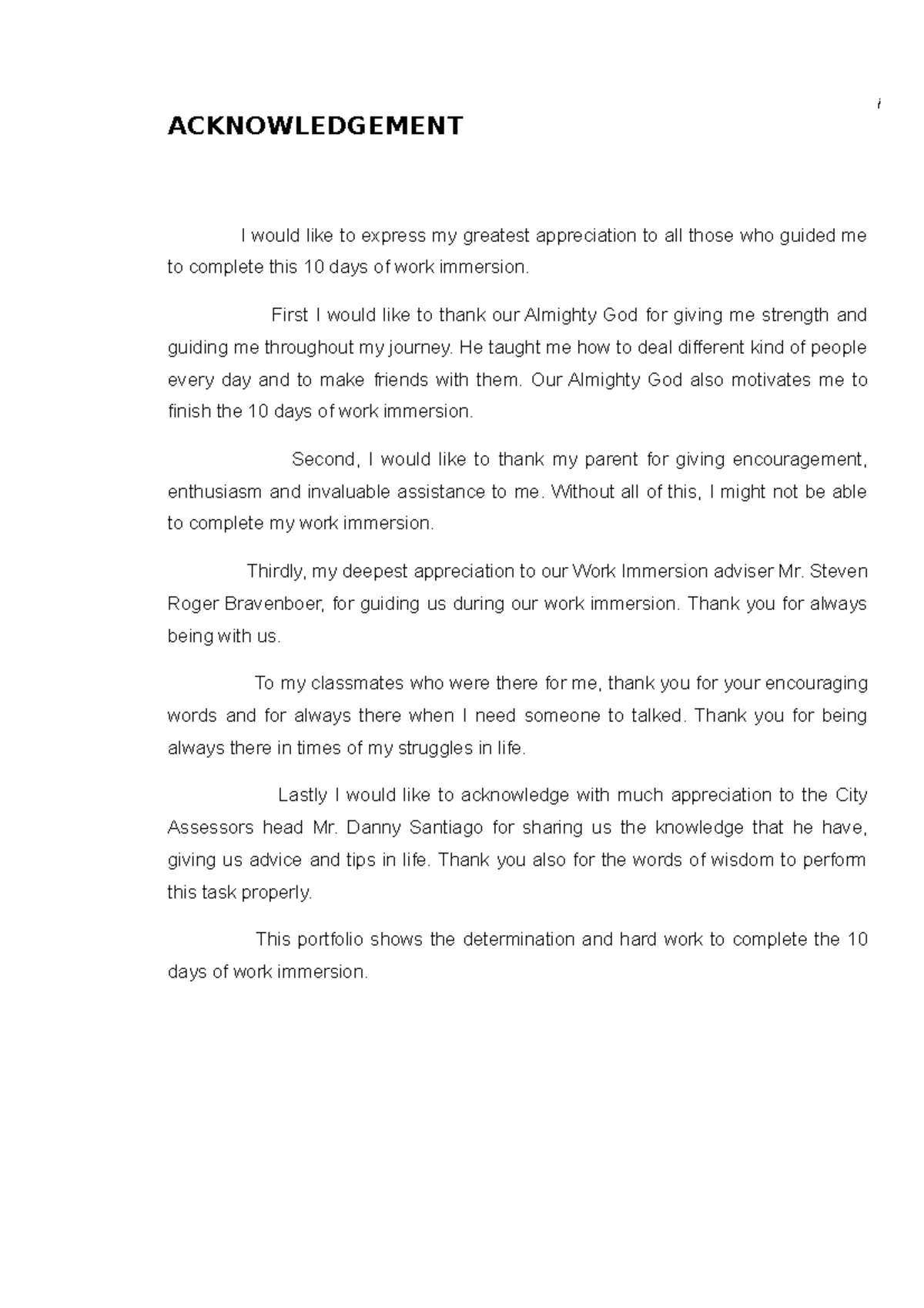 Anana 2 - ACKNOWLEDGEMENT I would like to express my greatest ...