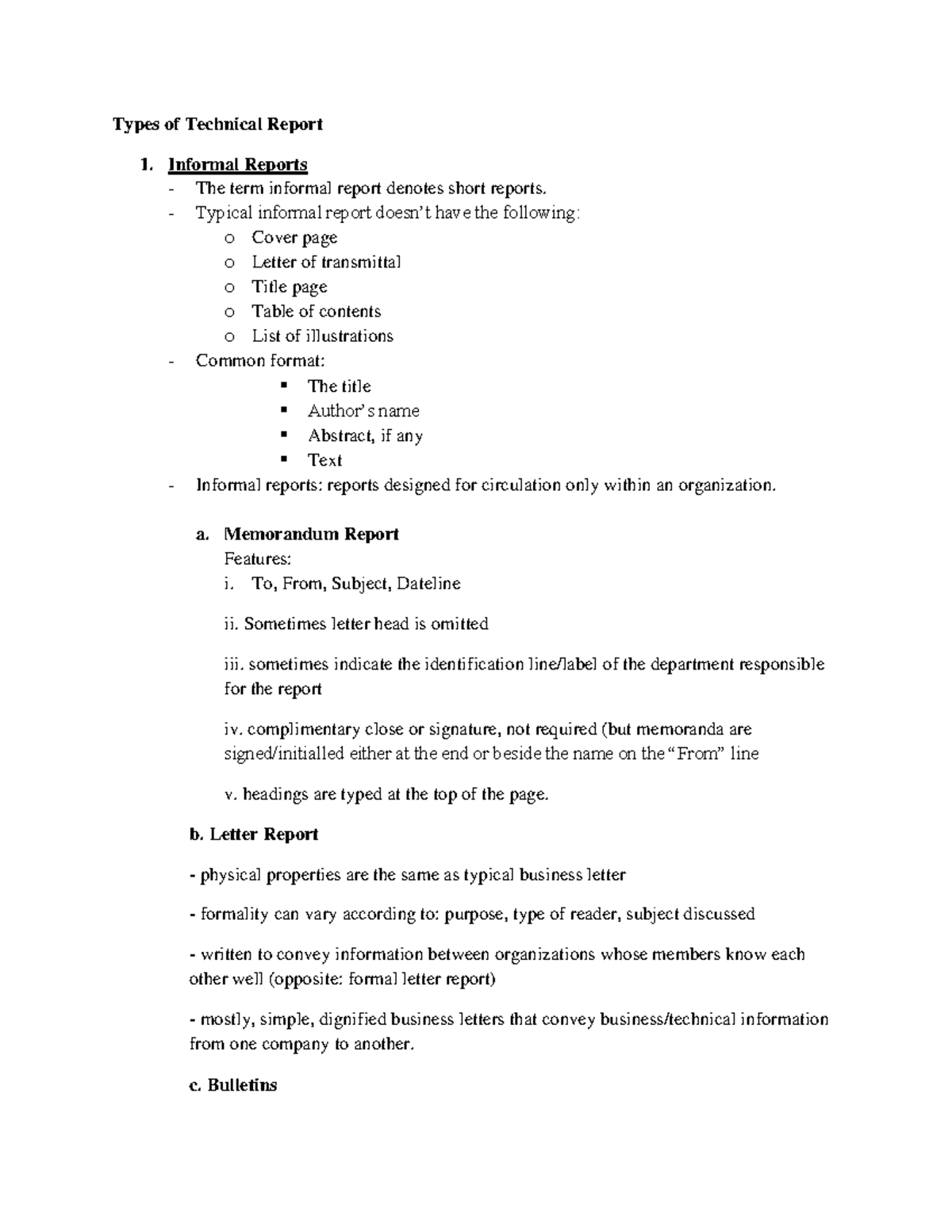 Types of Technical Reports: Informal to Formal Structures Explained ...