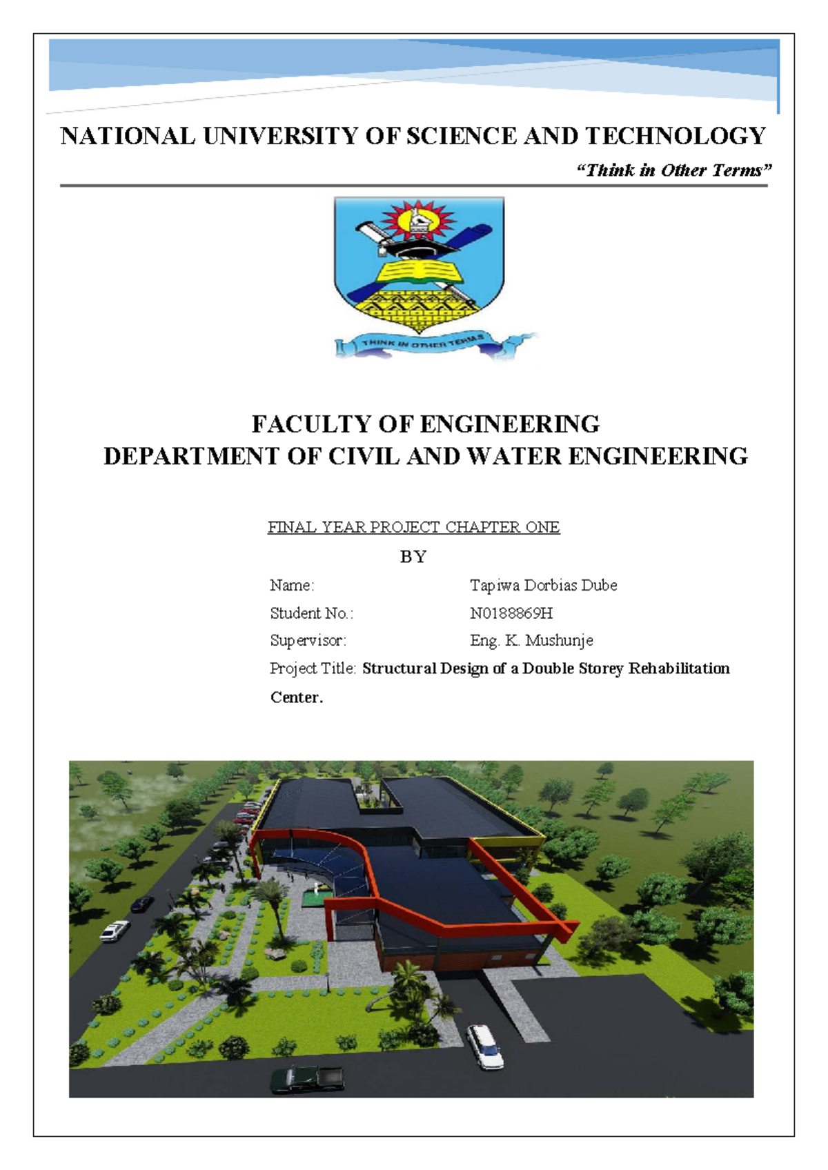 CWE 400: Final Year Project - Structural Design of a Rehab Center - Studocu