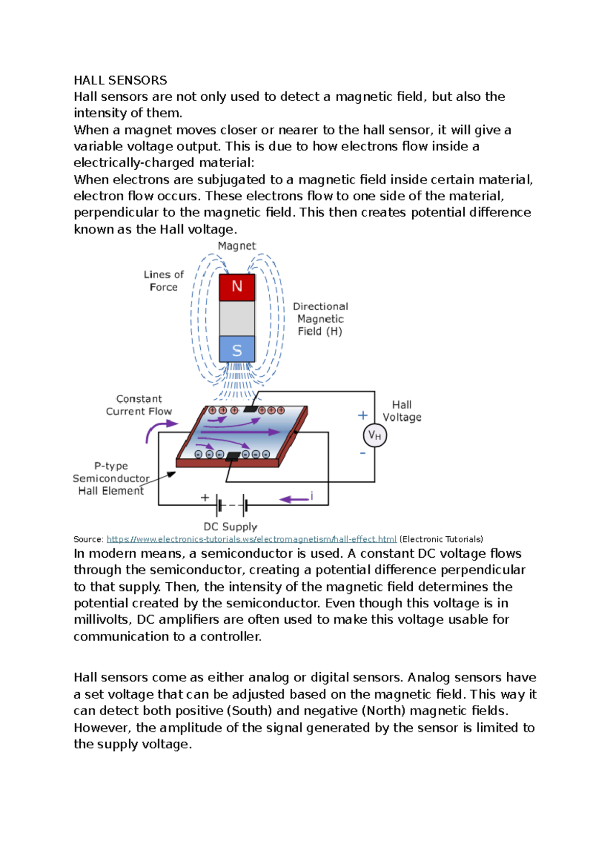 HALL SENSORS & DC MOTOR CONTROL: A Comprehensive Study - Studeersnel
