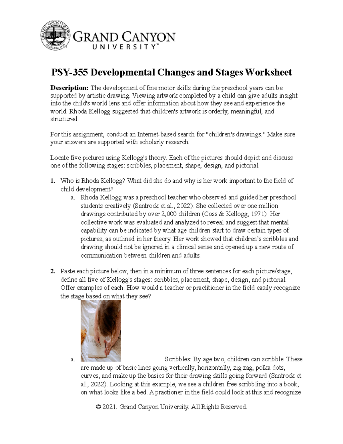 Week 6 HW - n/a - PSY-355 Developmental Changes and Stages Worksheet ...