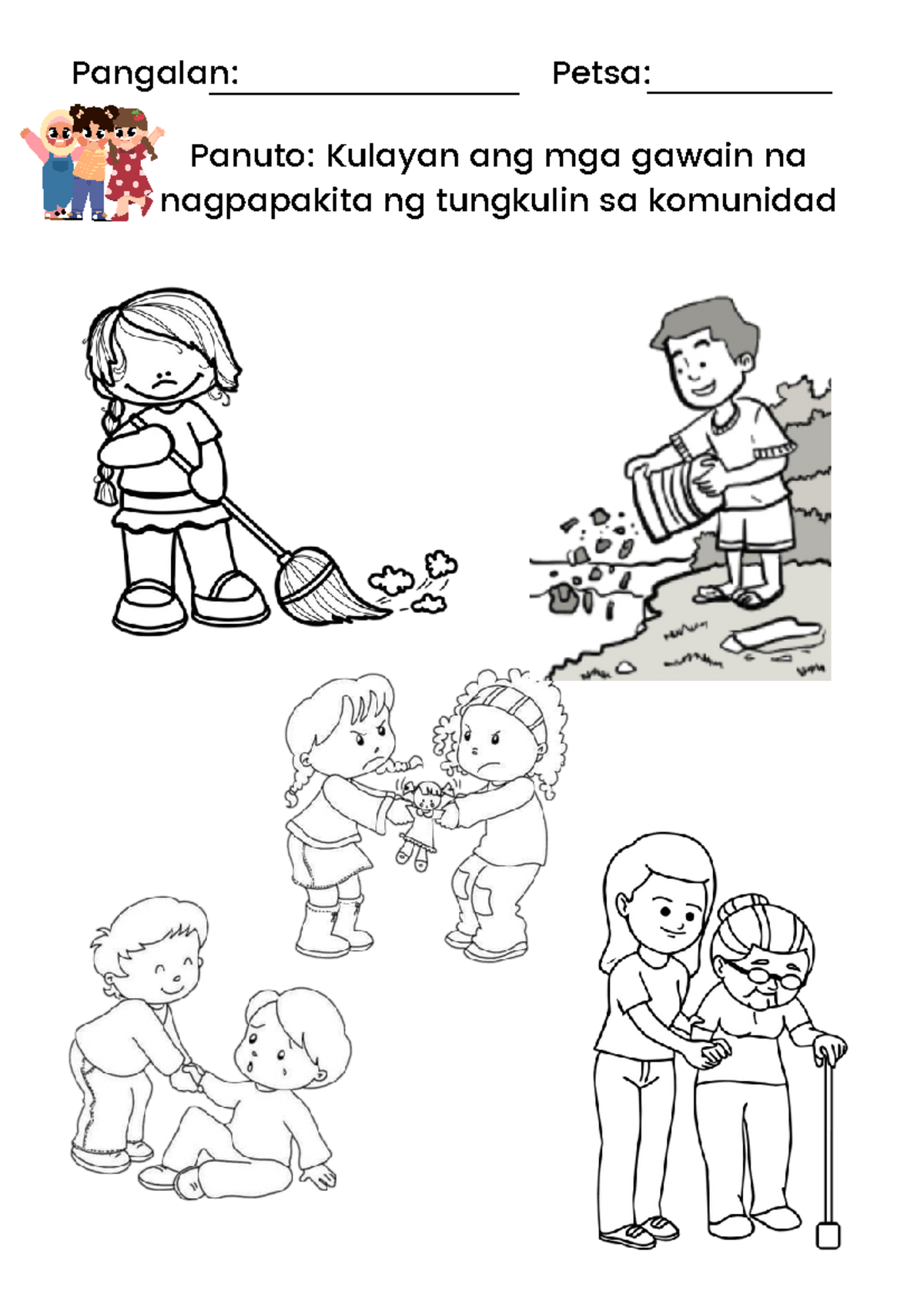 Worksheet for kindergarten - Araling Panlipunan 7 - Pangalan: Petsa ...