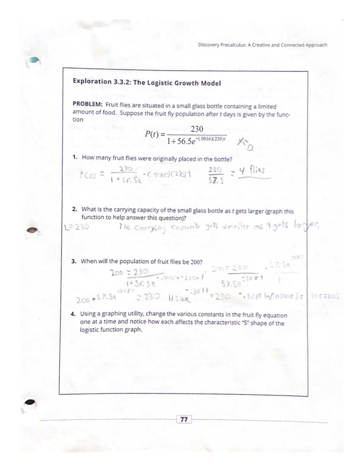 Exploration of Logistic Growth and Function Patterns in Math: Dis ...